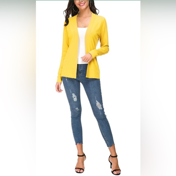 EXCHIC | Sweaters | Nwt Exchic Womens Knit Open Front Cardigan Sweater ...